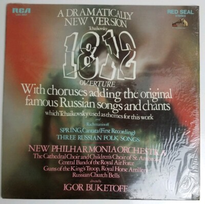 A Dramatically New Version Tchaikovsky 1812 Overture RCA Red Vinyl LP ...