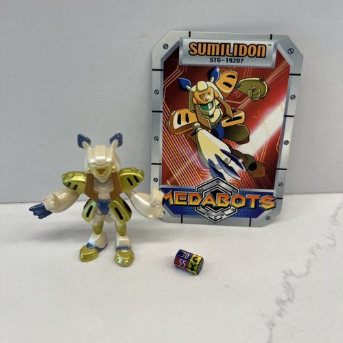 2001 Medabots Robattle 2.5" Metallic Sumilidon Medabot w/ Card Figure ...