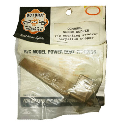 Octura Model Marine Supplies Copper Wedge Rudder Assembly w/o Bracket ...