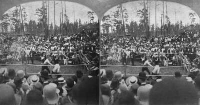 The Fight Between Jake Kilrain John L Sullivan Richburg Mississipp- Old ...