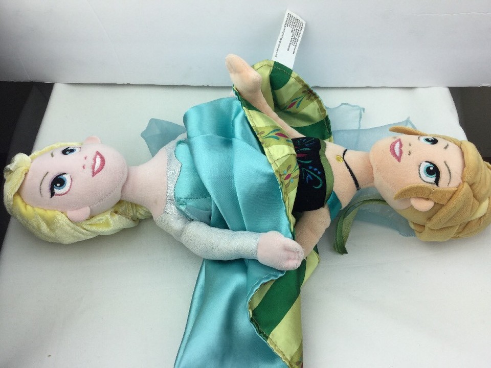 Frozen Disney Doll Elsa Anna Topsy Turvy Stuffed Plush Toy Doll ...