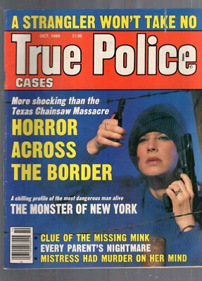OCTOBER 1989 TRUE POLICE CASES MAGAZINE-CRIME STORIES | eBay