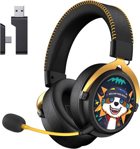 Gaming head set with microphone PS5 head set gaming headphone wireless ...