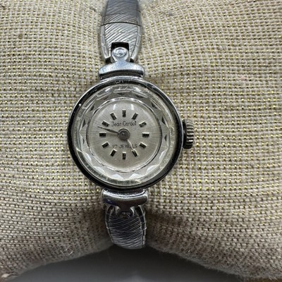 Vintage Jean Cardot Watch Women Manual Wind Dainty Round Dial 6 Inch | eBay