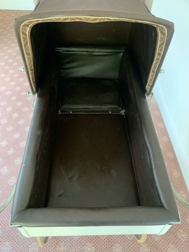 Vintage 60s 70 Silver Cross Coachbuilt Pram, brown & white | eBay UK