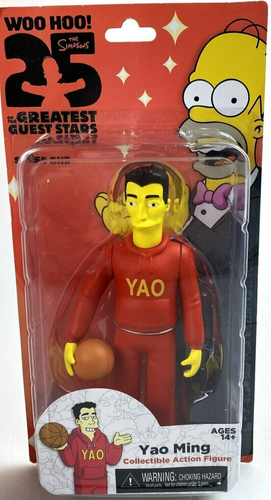SIMPSONS action figure YAO MING Homer Bart nba basketball NECA 25th ...