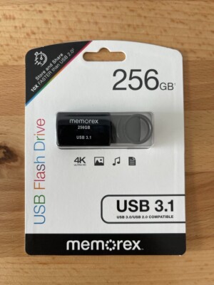 Memorex 256 GB USB Flash Drive - 3.1 Black, Brand New | eBay