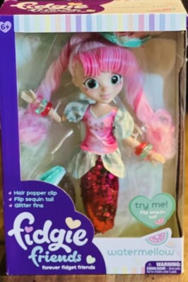 Fidgie Friends Mermaid Doll Fashion with Watermellow Fidget Toy Flip ...