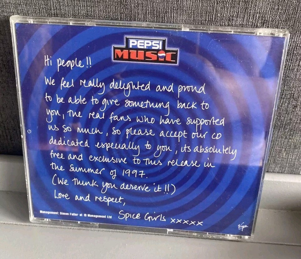 Rare Pepsi Promo CD Single, Spice Girls, Step to me, 4 tracks inc ...