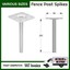 Concrete In Post Support Base Bracket Brace Post supports 3 sizes ...