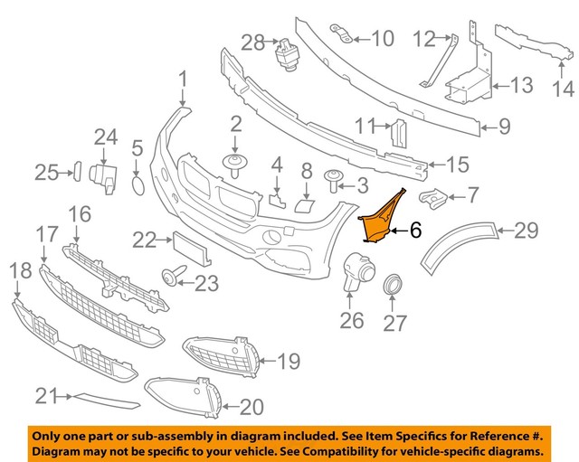 for BMW Genuine Brake Air Duct Front Left 51118056305 for sale online ...