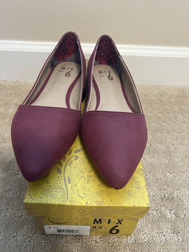 Mix No 6 Rowland flats women shoe Size 7.5 Purple 685722515838 | eBay