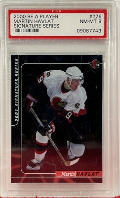 2000 Be a Player #276 Martin Havlat PSA NM-MT 8 Signature Series | eBay
