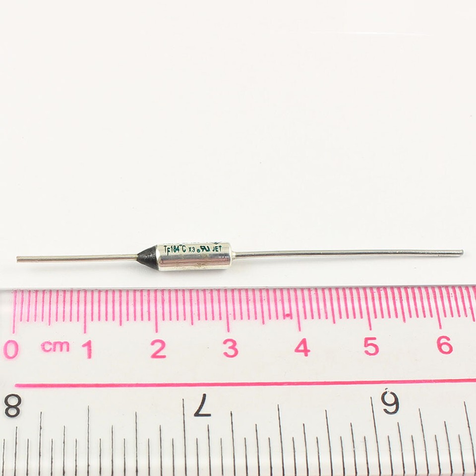 2Pcs AUPO Thermal Fuse Links BF184 Axial Lead TF Cutoff 184℃ 184 Degree ...