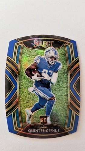 2020 Panini Select - Club Level Quintez Cephus #300 Blue Prizm Die-Cut ...
