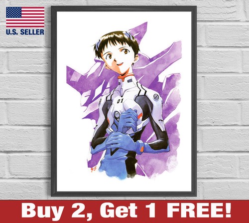 Neon Genesis Evangelion Shinji Ikari 18" x 24" Anime Poster Print ...