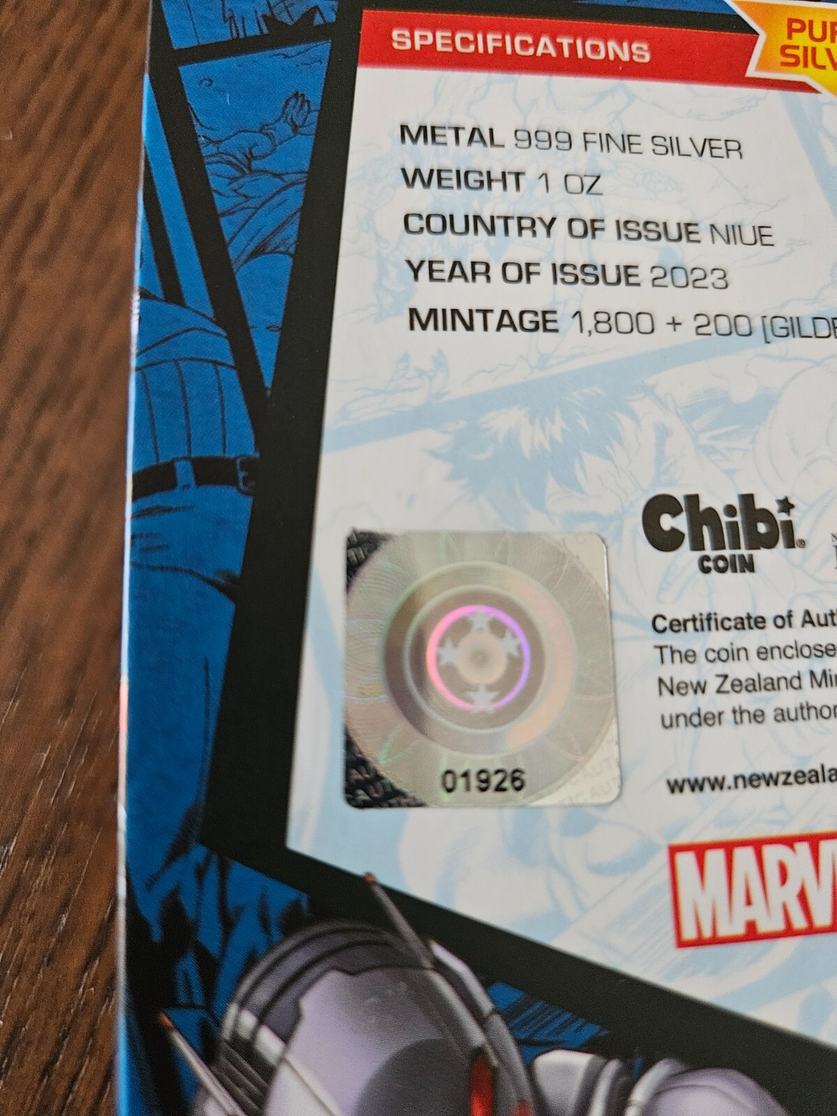 2023 Niue Marvel Ant-Man 1oz Silver Gilded Chibi Coin | eBay