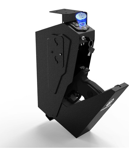 HARDROCK Biometric Gun Safe Pistol Wall Mount Desk Bedside | eBay