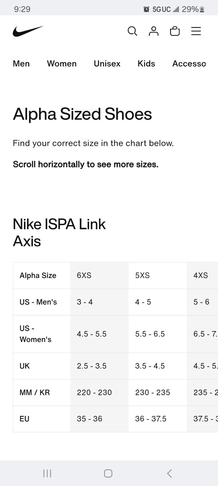 Size 6XS - Nike ISPA Link Axis Total Orange Sonic Yellow (M 3-4, W 4.5 ...