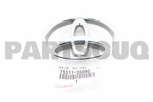 7531135090 Genuine Toyota EMBLEM, RADIATOR GRILLE (OR FRONT PANEL ...