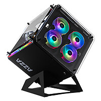 CSAZ-802F AZZA Cube 802 PC Schwarz ATX micro Mini-ITX SPCC Gaming ~D ...