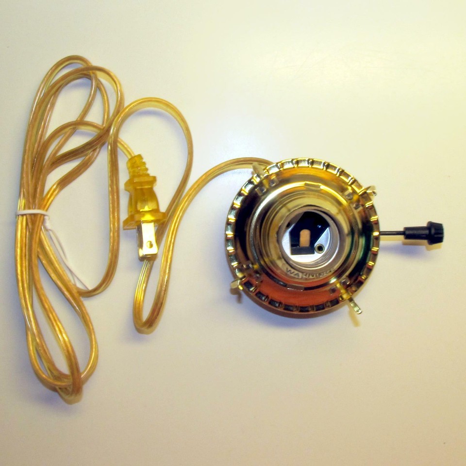 Oil lamp adapter Electric #2 Burner for old, antique,banquet,or painted ...