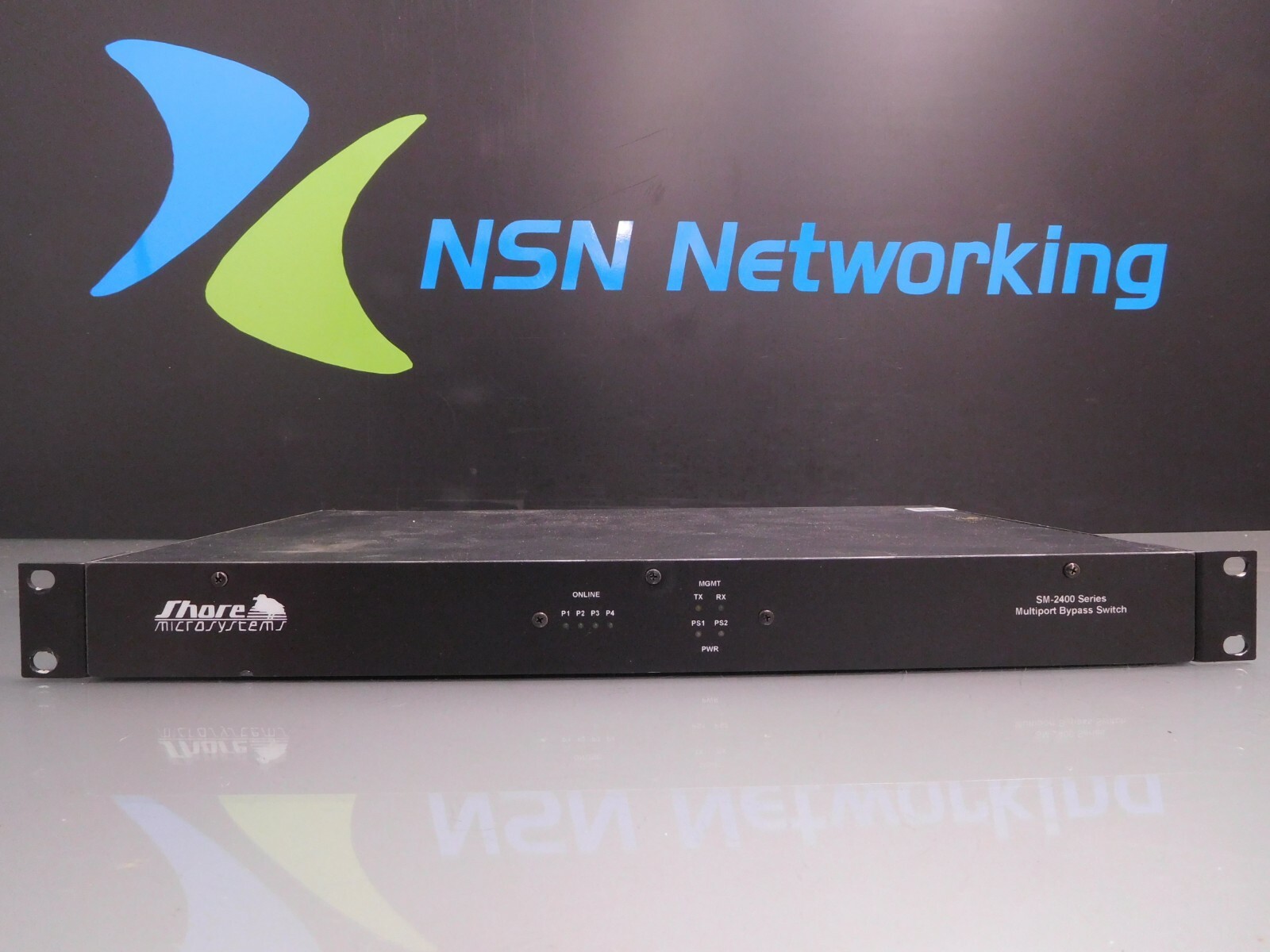 Shore Microsystems SM-2400 SM-2402 Multiport Bypass Switch w/ Rack Ears ...