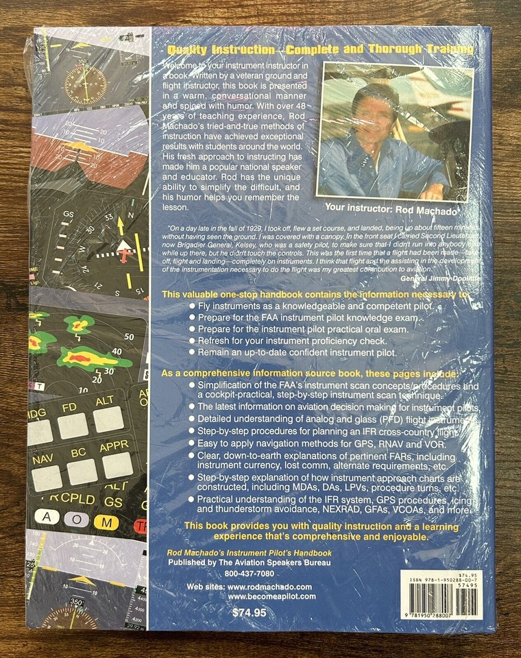 Rod Machado's Instrument Pilot's Handbook Second 2nd Edition - Brand ...