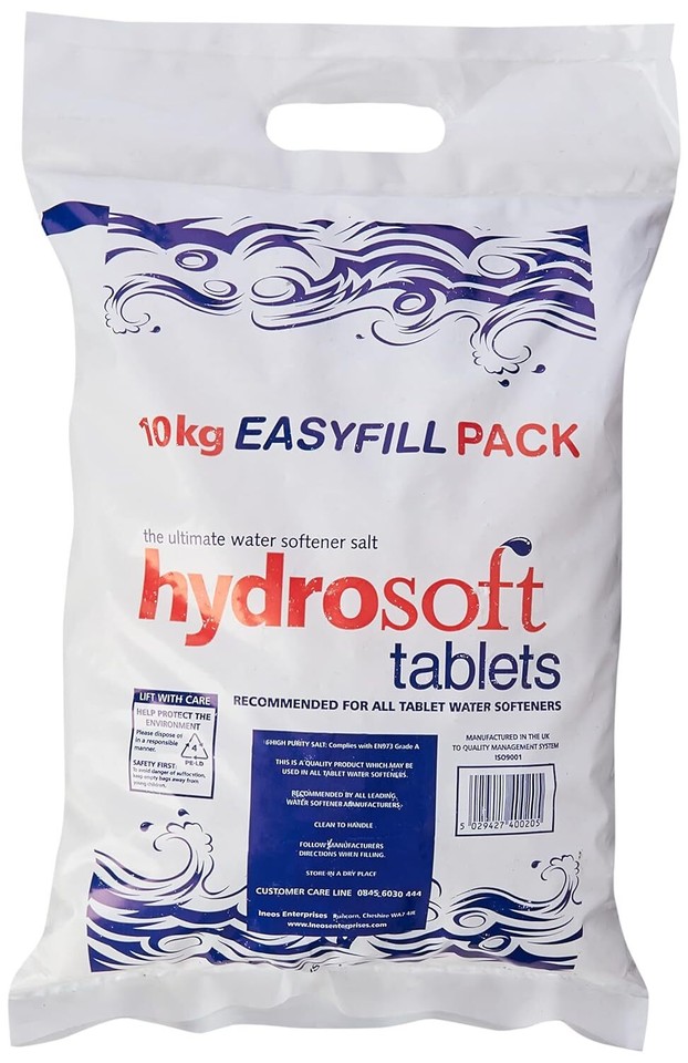 HYDROSOFT SALT TABLETS 10KG / 25KG BAG Water Softener FCC Food Grade 99 ...