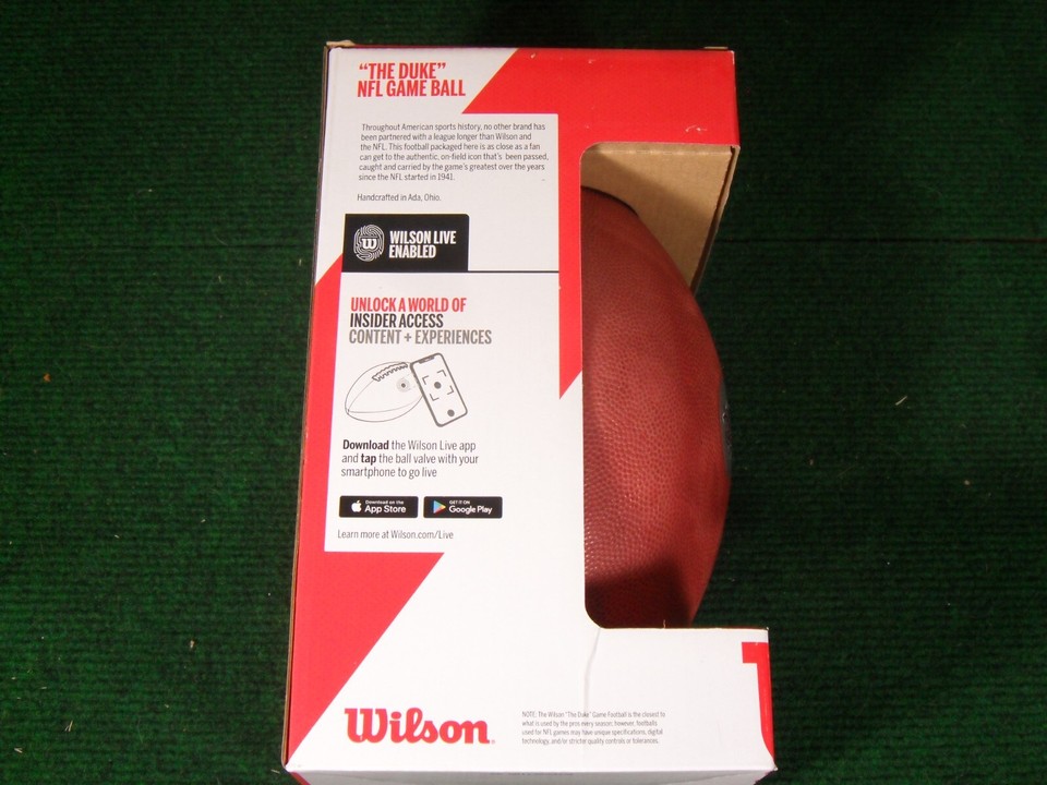 New 2021 Wilson NFL Duke San Francisco 49ers 75 Year LE Game Football ...