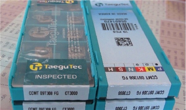 New 10Pcs/Box Taegutec Ccmt 09T308 Fg CT3000 Ccmt 32.52 Carbide Inserts ...