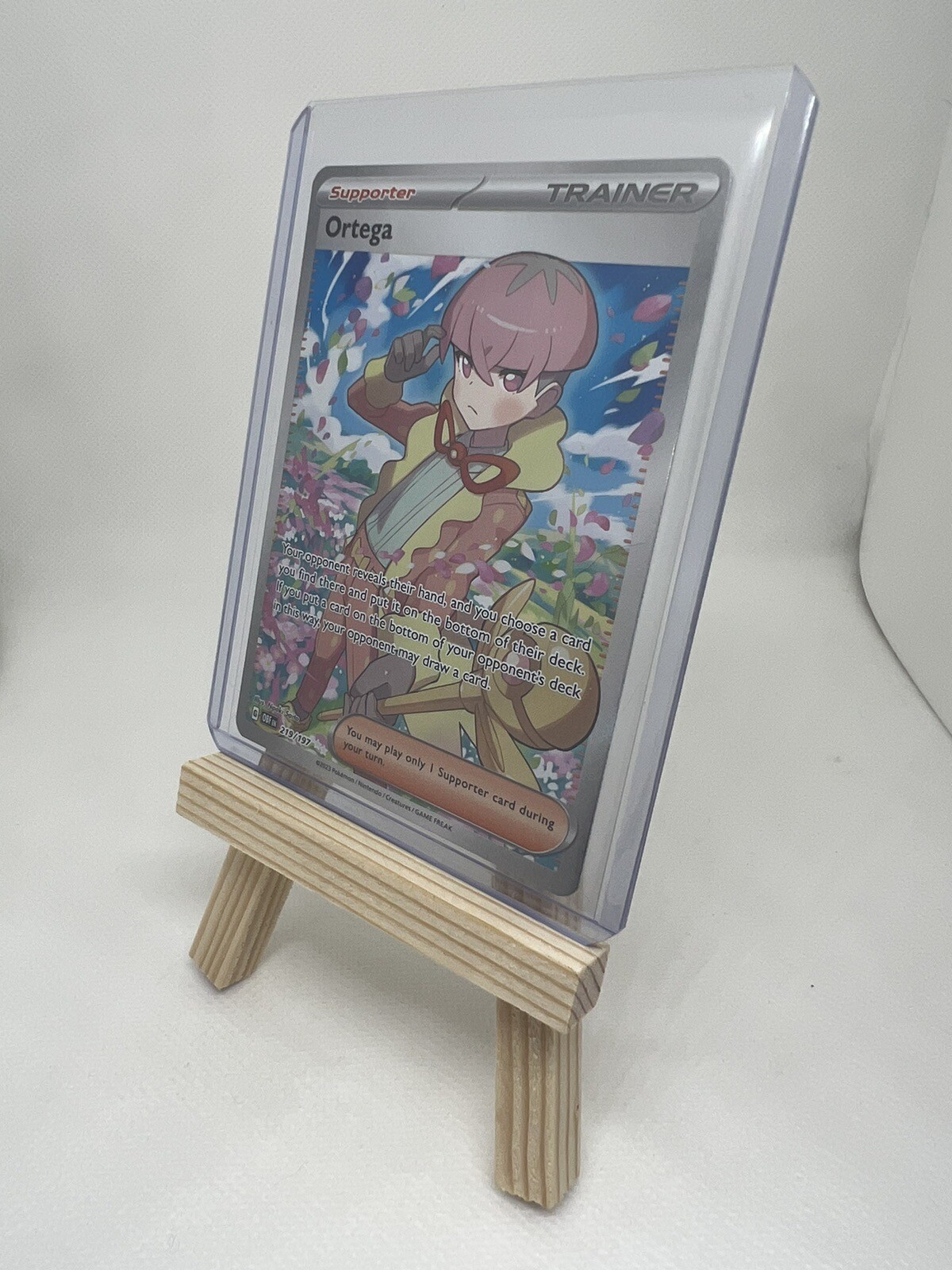Pokémon TCG Ortega SV03: Obsidian Flames 219/197 Holographic Ultra Rare ...