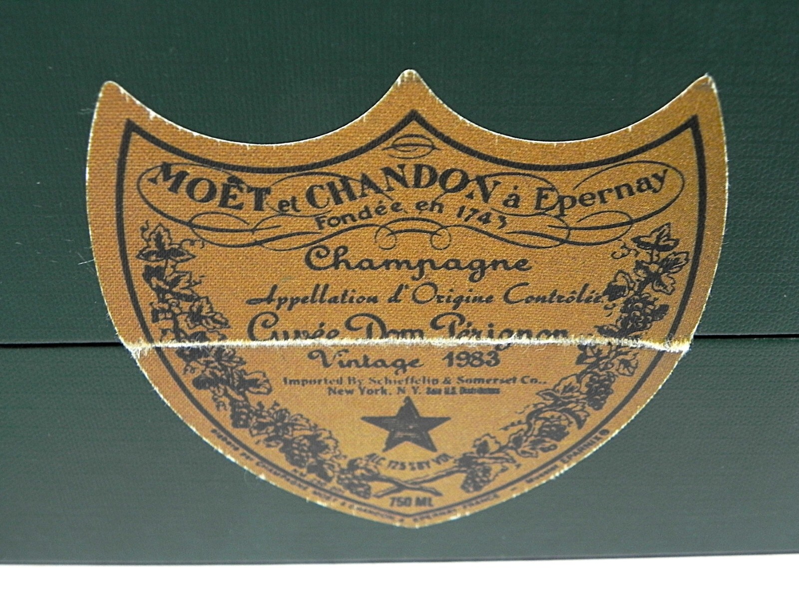 Vintage 1983 CUVEE DOM PERIGNON Champagne Empty Green Box HTF | eBay