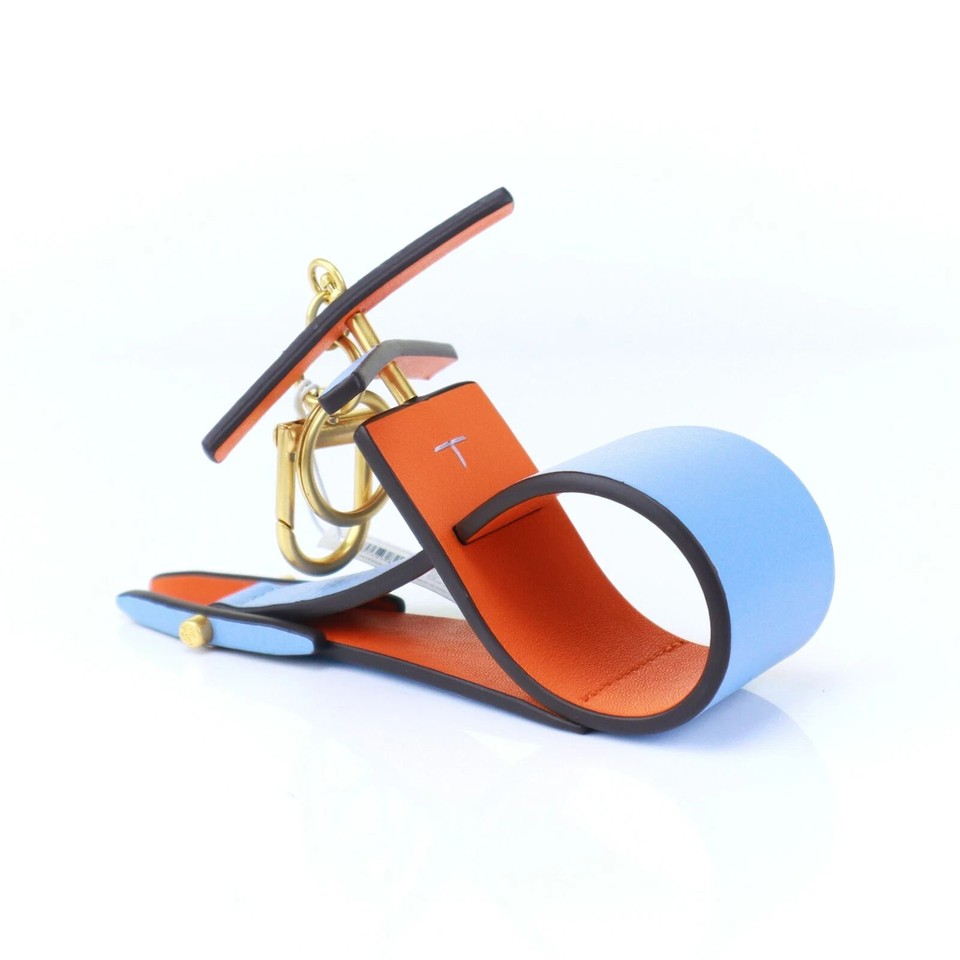 TORY BURCH Origami Helicopter Key Ring In Brilliant Orange Retail:$129 ...