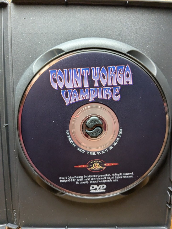 Count Yorga, Vampire (DVD) 1970 MGM Midnite Movies - Robert Quarry ...