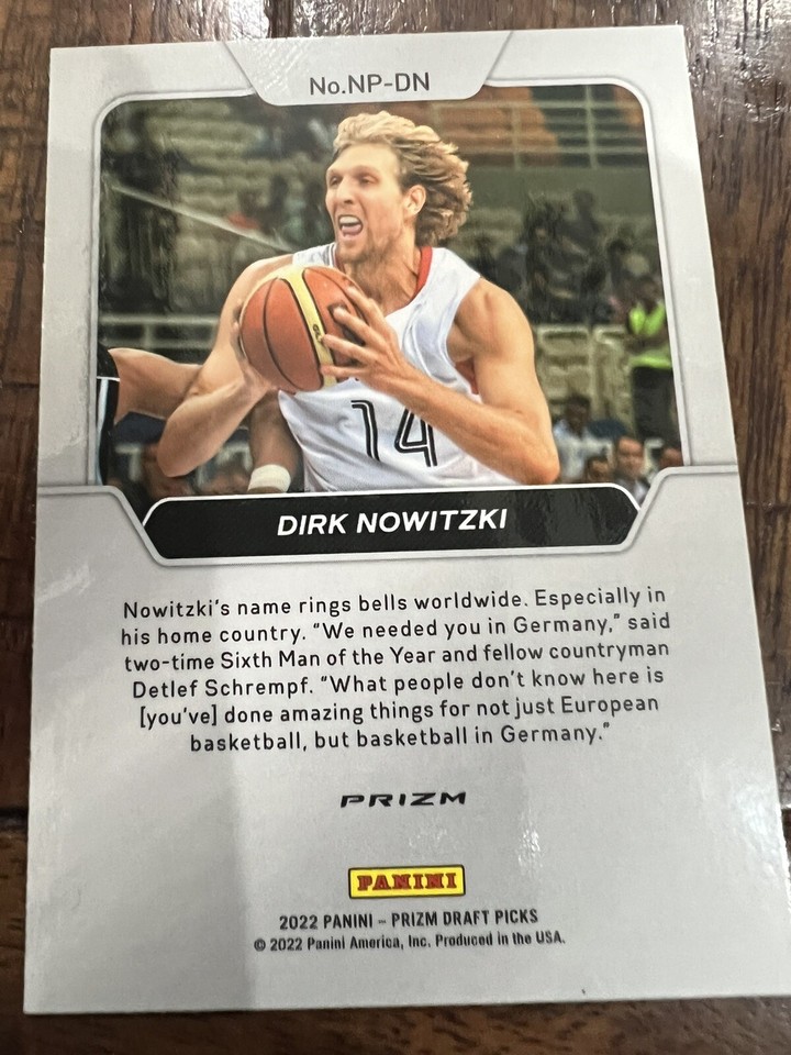 2022 Prizm Draft Pick Dirk Nowitzki National Pride Case Hit Germany ...