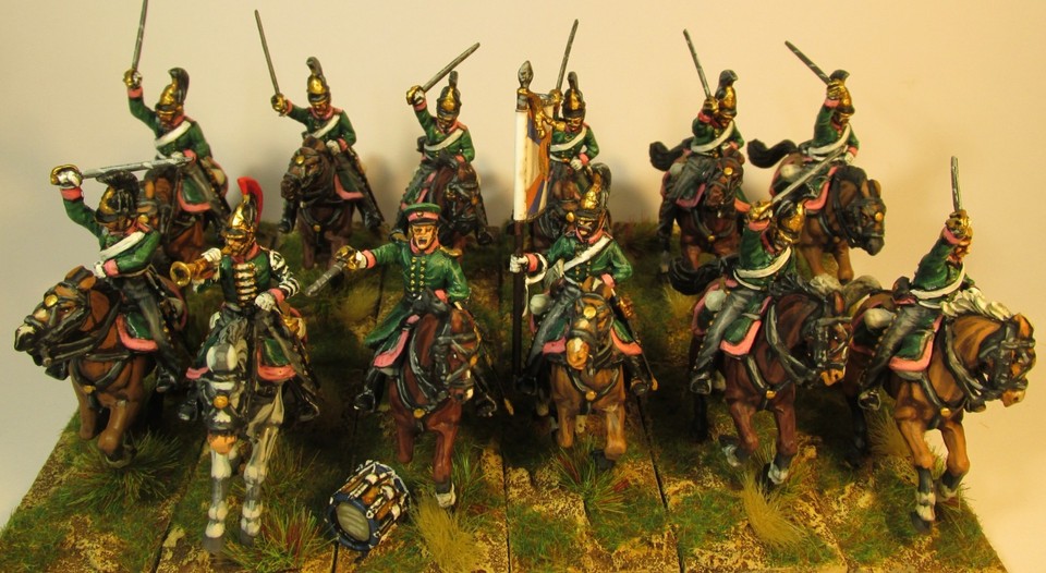 12x28mm Perry miniatures painted Russian Napoleonic Dragoons Moscow ...