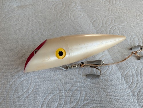 REX FIELD VINTAGE SHOVELNOSE FISHING LURE SALMON PLUG "TROLL SLOW AND ...