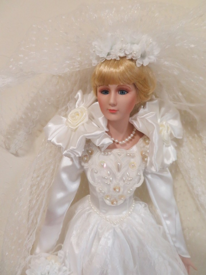Princess Diana of Wales Porcelain Wedding Bride Doll 1994 Towle | eBay