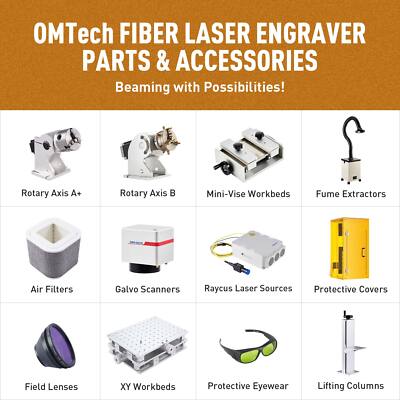 Laser Engraver Accessories - Fiber Rotary Axis Field Lens Protective ...
