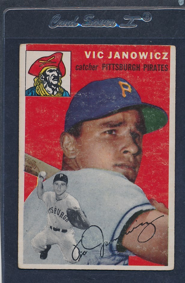 1954 Topps #016 Vic Janowicz Pirates VG 54T16-100715-1 | eBay