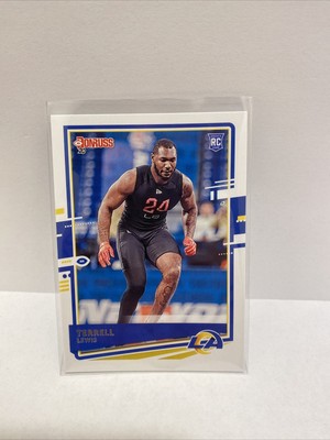 Terrell Lewis 2020 Donruss Football #291 Los Angeles Rams RC Rookie ...