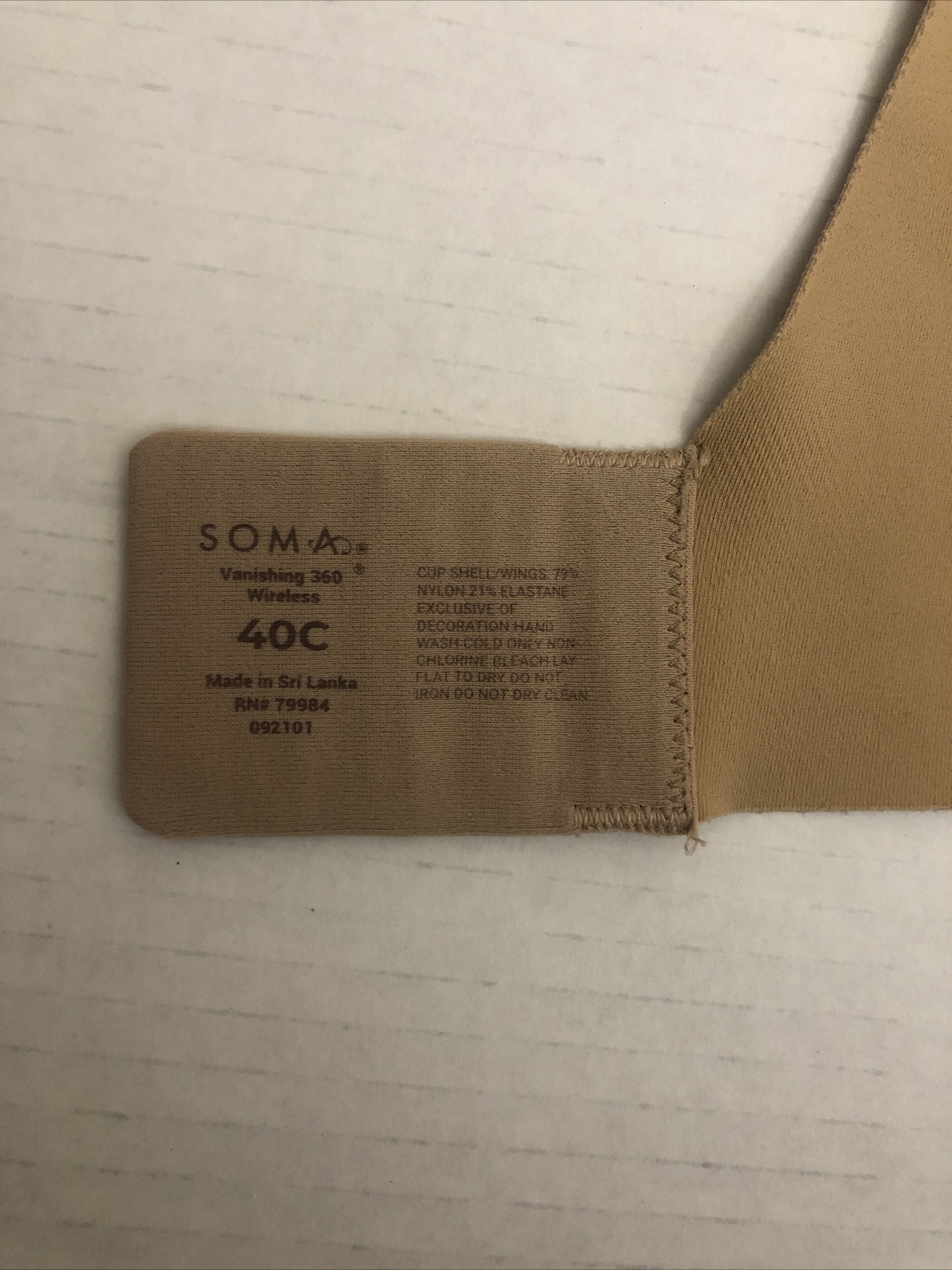 Set Of 2 Soma Vanishing 360 Wireless Bras 40C Color: … - Gem