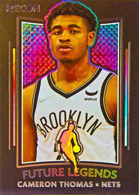 Cameron Thomas RC 2021-22 Recon Basketball Future Legends Holo Rookie ...