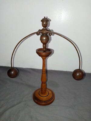 Folk Art Balancing Man On Base Vintage Handcarved Kinetic Toy | eBay