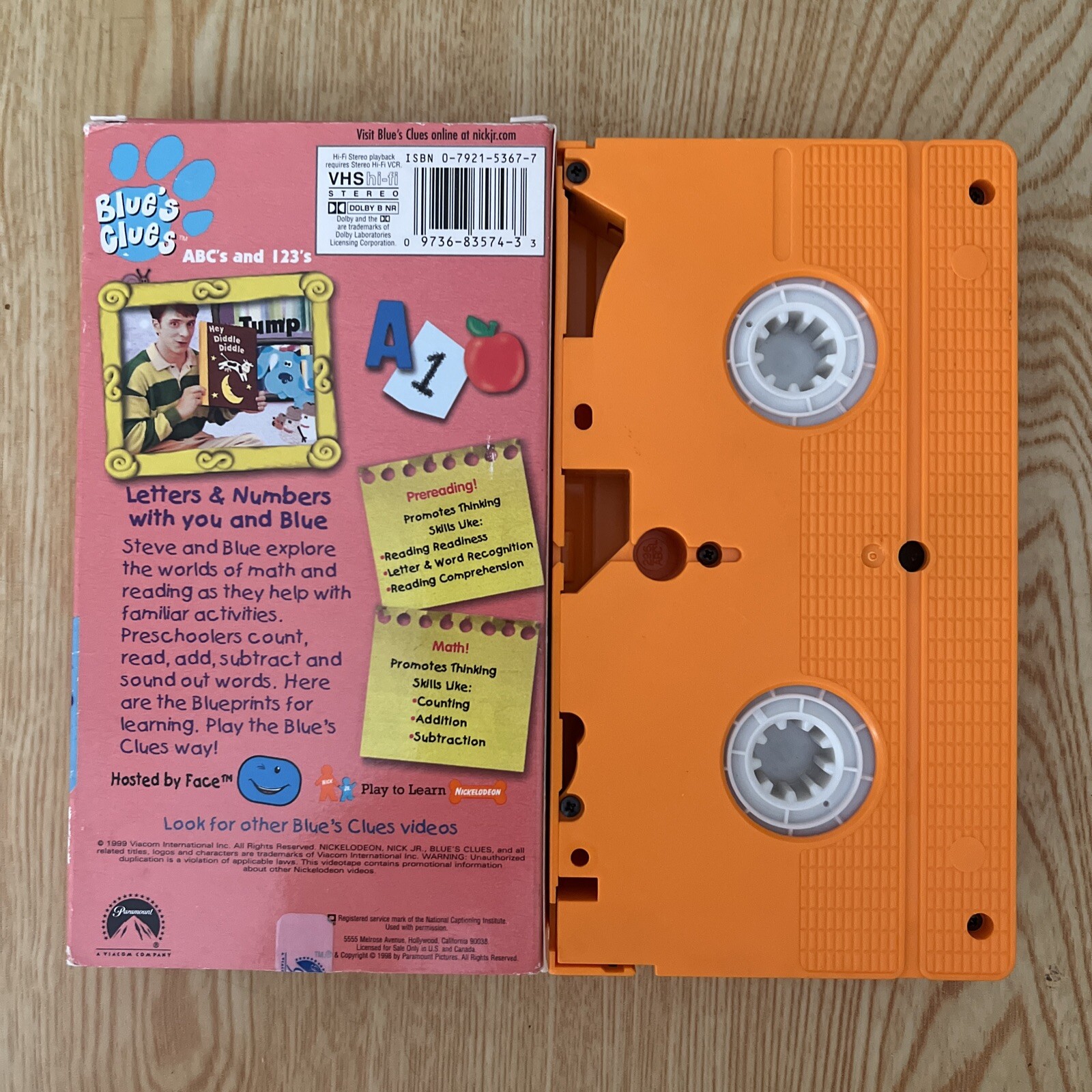 Blues Clues - ABCs and 123s (VHS, 1999) 97368357433| eBay