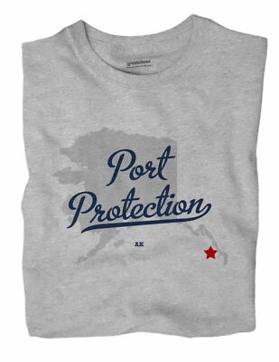 Port Protection Alaska AK T-Shirt MAP | eBay