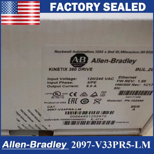 Kinetix 350 2.0kW Servo Drive ALLEN BRADLEY 2097-V33PR5-LM Brand New ...