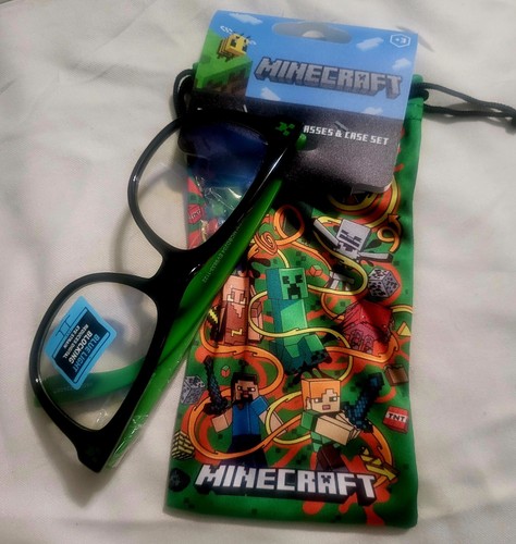 Minecraft Blue Light Glasses & Case Set | eBay