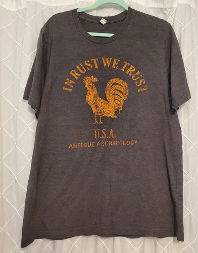 Men's Antique Archaeology American Pickers In Rust We Trust T Shirt XL ...